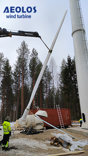 Finland H 100kW Wind Turbine in Kajaani- Aeolos Wind Turbine